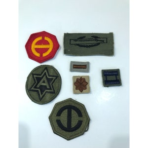 Vintage US Army Military Patch Lot 7 Pieces Military Uniform - Etsy