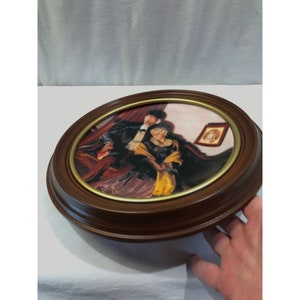 Collector Plate Frame, Wall Mount 9 Plate Frame, Rich Walnut Color - Etsy