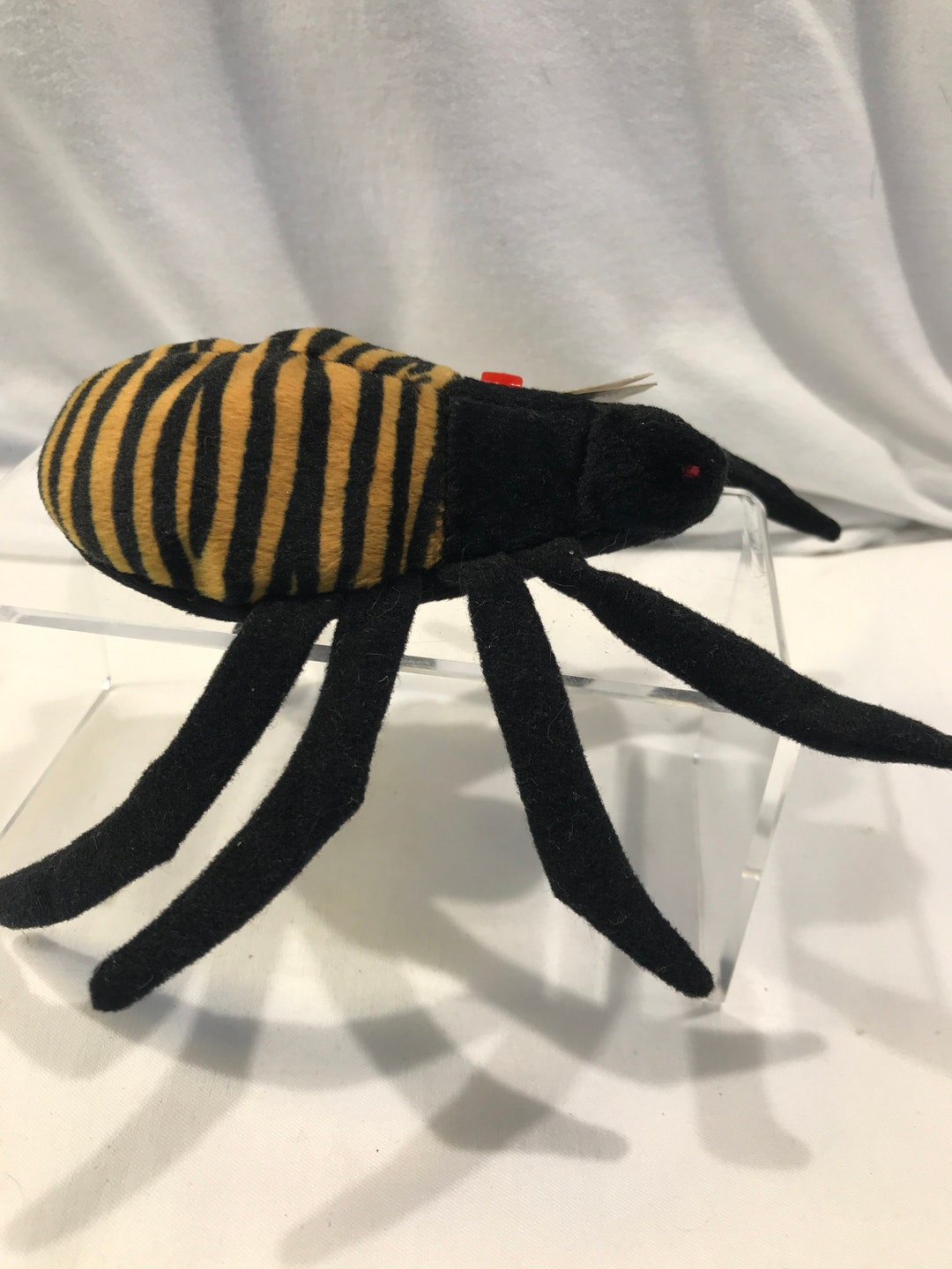 Ty Beanie Baby, Spinner the Spider, 1996 Bean Bag Plush Toy, PVC ...