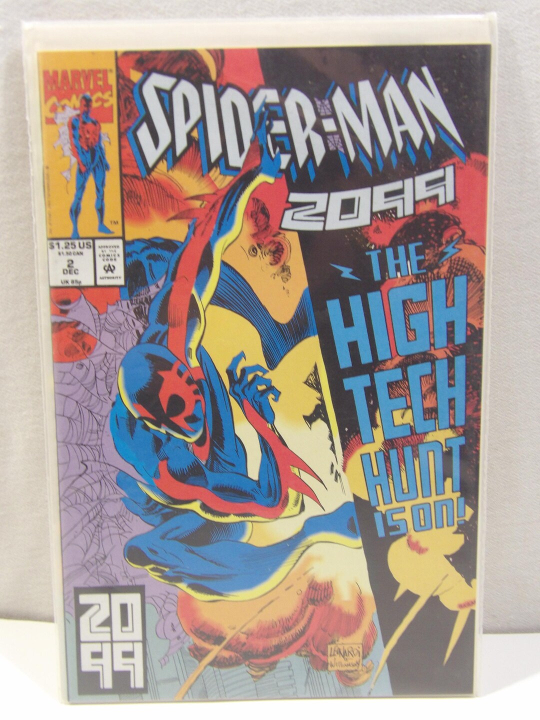 Vintage Marvel Comics Comic Book, Spiderman 2099 High Tech Hunt , No 2 ...