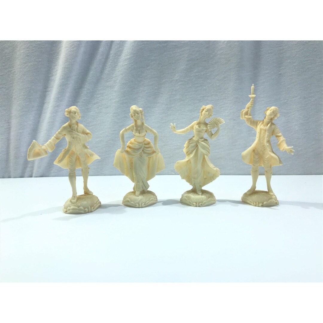 Fontanini Spider Italian White Carnival Figures, Depose Italy, Vintage ...