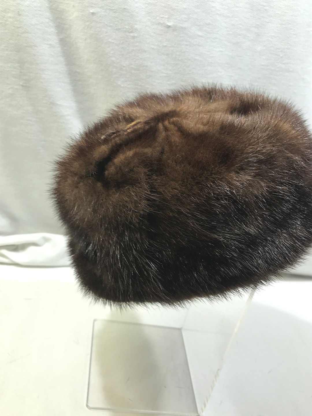 Amrose New York Fur Hat, Brown Mink Fur, Vintage Retro Winter Hat - Etsy