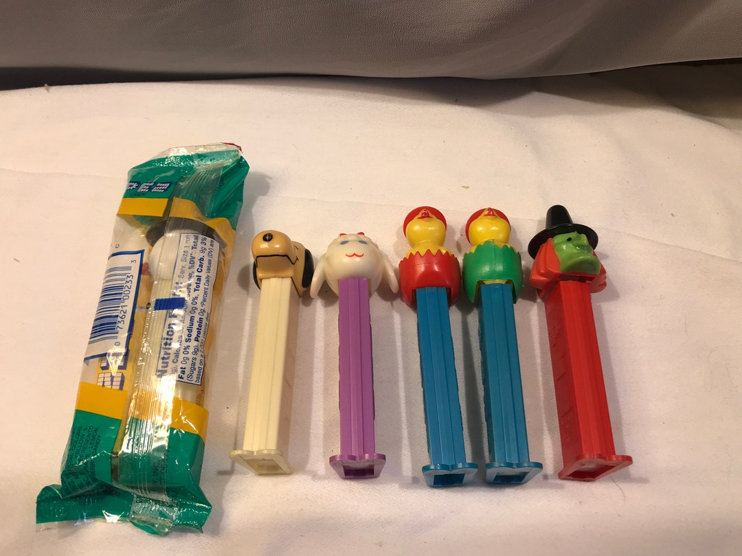 Pez Dispenser Lot, Vintage Candy Toys, Set of Six Dispensers, Snowman ...