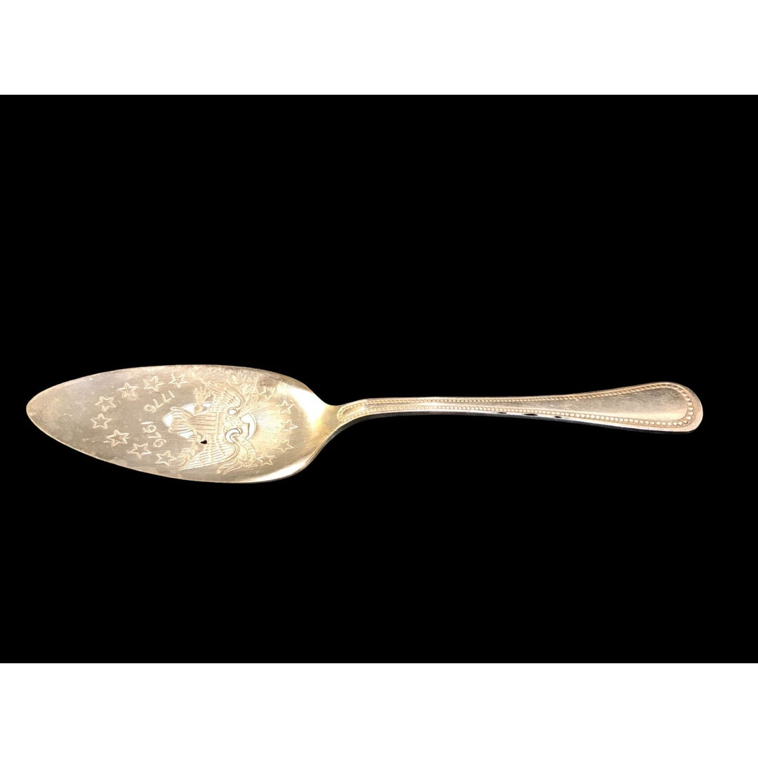 Oneida Community Cake Pastry Server, Bicentennial 1976 Silverplate ...