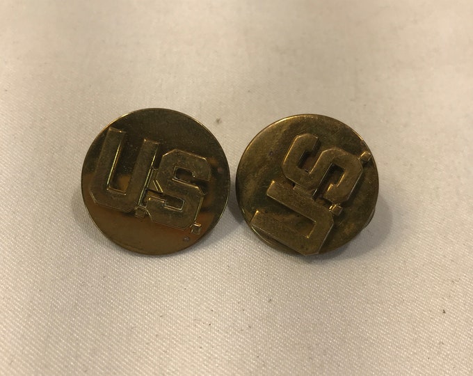 US Military Pin Set US Army Lapel Pin Collar WW2 and Later - Etsy