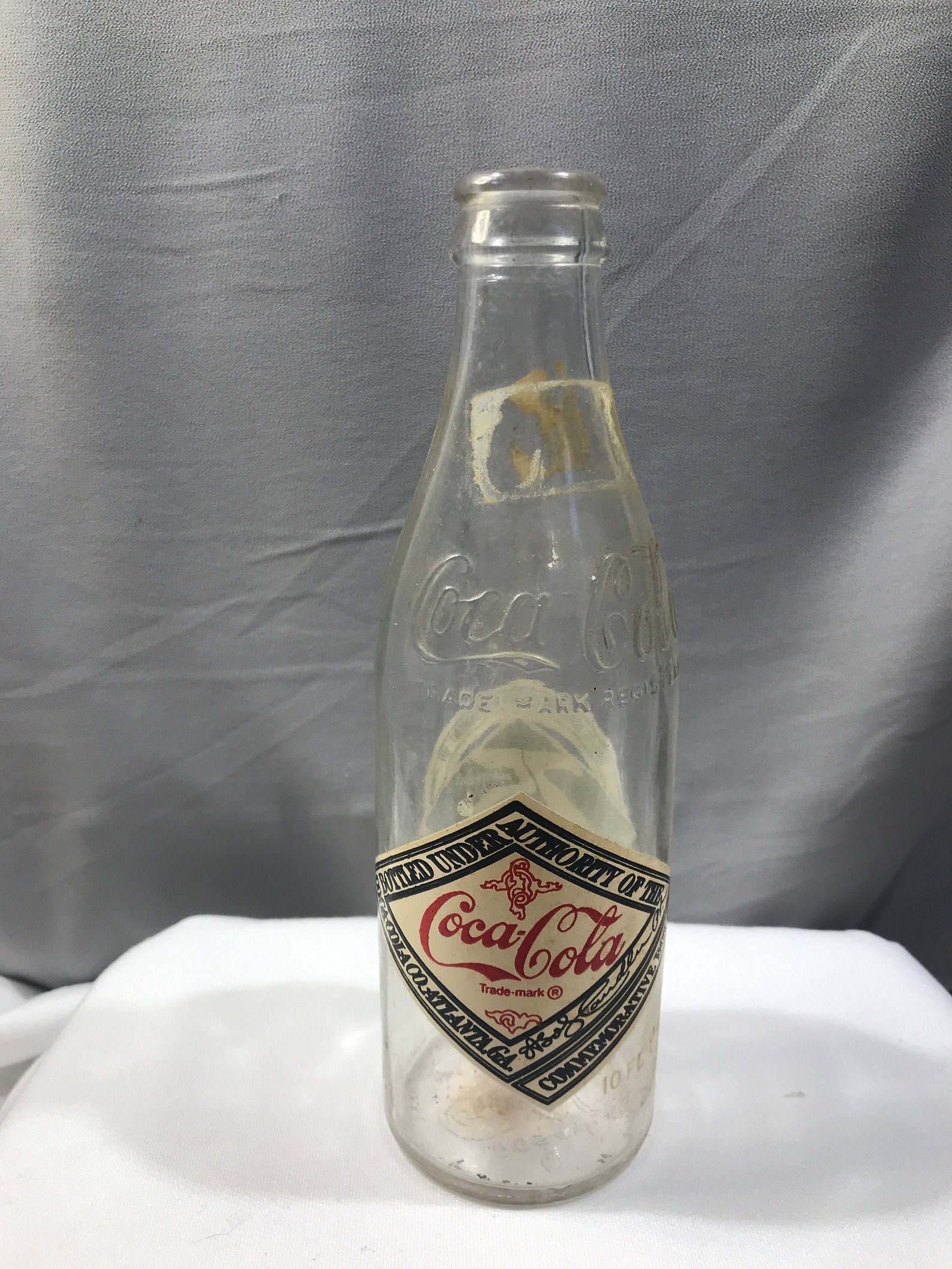 Coca Cola Bottle Commemorative 1977 glass bottle 75th | Etsy