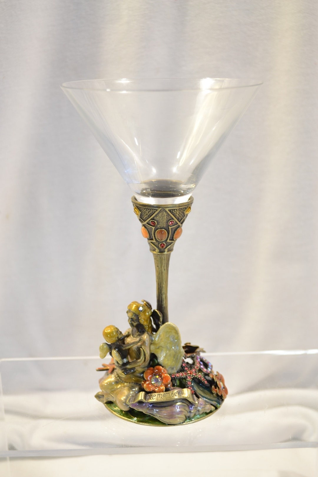 Memorial Remember Goblet by Kirks Folly, Rare Collectible Martini ...