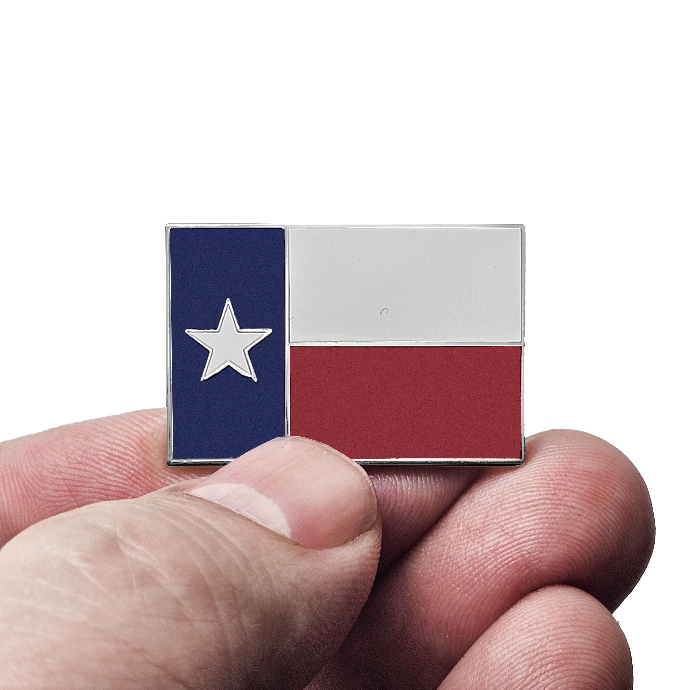 Texas Lone Star Flag Enamel Lapel Pin With Magnetic Backing for Jacket ...