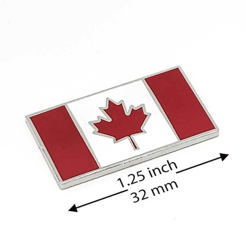 Canadian Canada Flag Enamel Lapel Pin with Magnetic Backing | Etsy