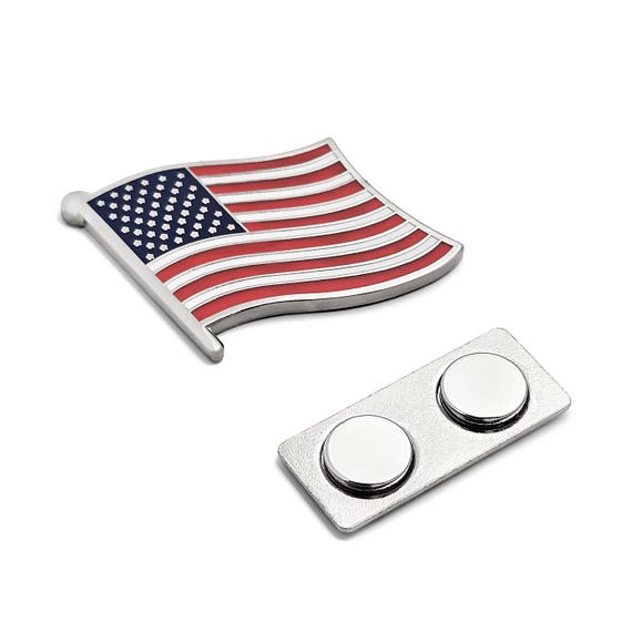 Large American Flag Pin
