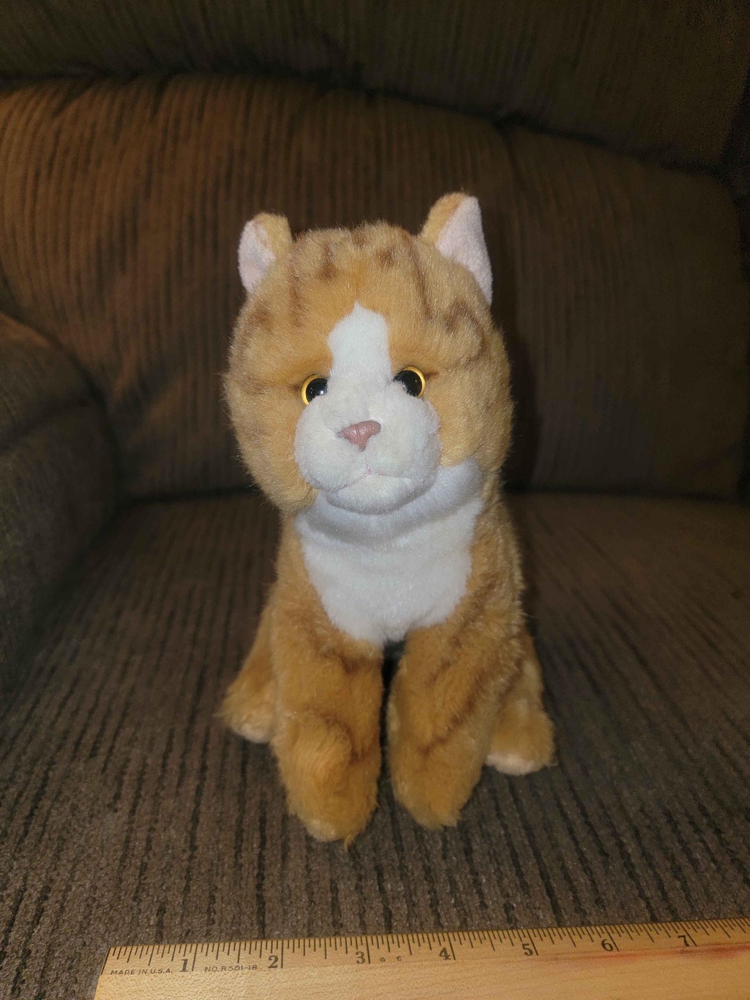 Animal Alley Orange Tabby Cat Plush Kitten - Etsy