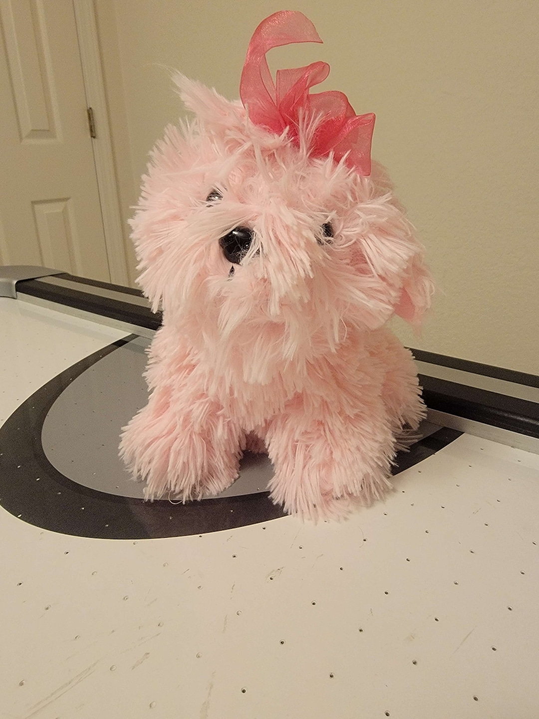 Pink Fluffy Dog Plush - Etsy