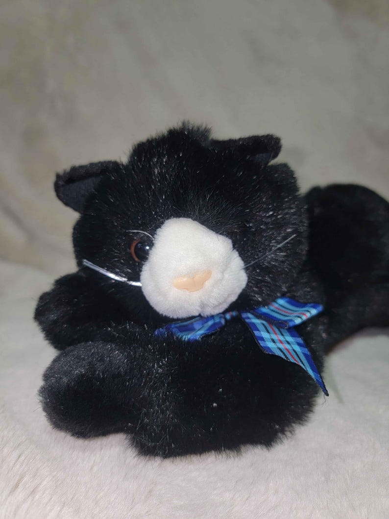 Swibco Black Cat Plush - Etsy