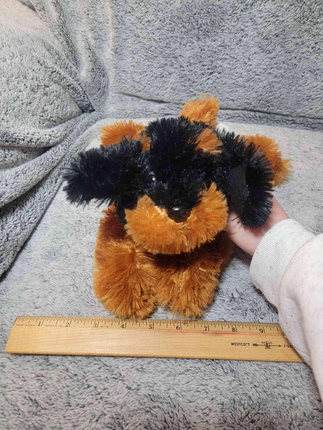 Sound N Light Animatronics Rust and Black Colored Dog Tan Brown Floppy ...