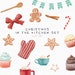 Christmas in the Kitchen Clip Art Set, Christmas Baking Clip Art ...