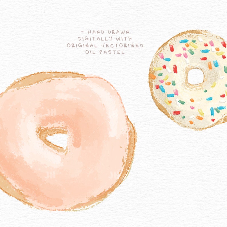Complete Donut Set Number 1, All 28 Donuts, Instant Downloadable ...