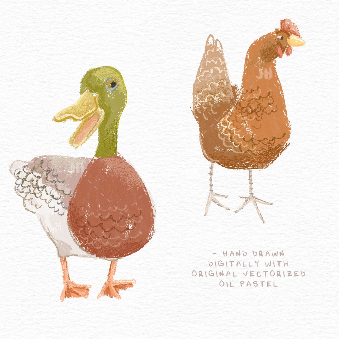 Farm Animal Clipart, Set of 28, Set Number 1, Instant Downloadable ...