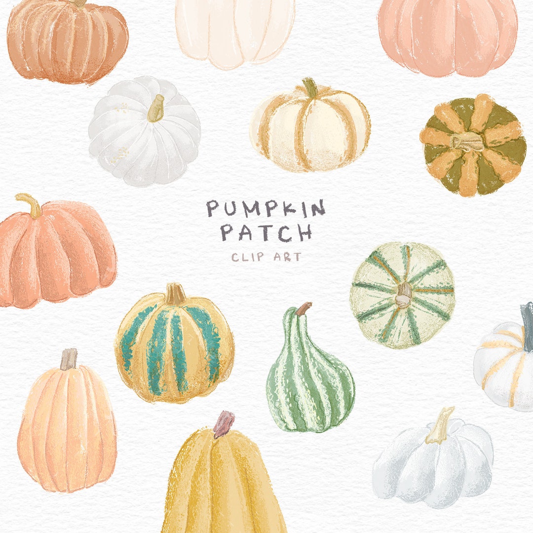 Pumpkin Patch Clip Art, Pumpkins, Art for the Pumpkin Patch, Pumpkin ...
