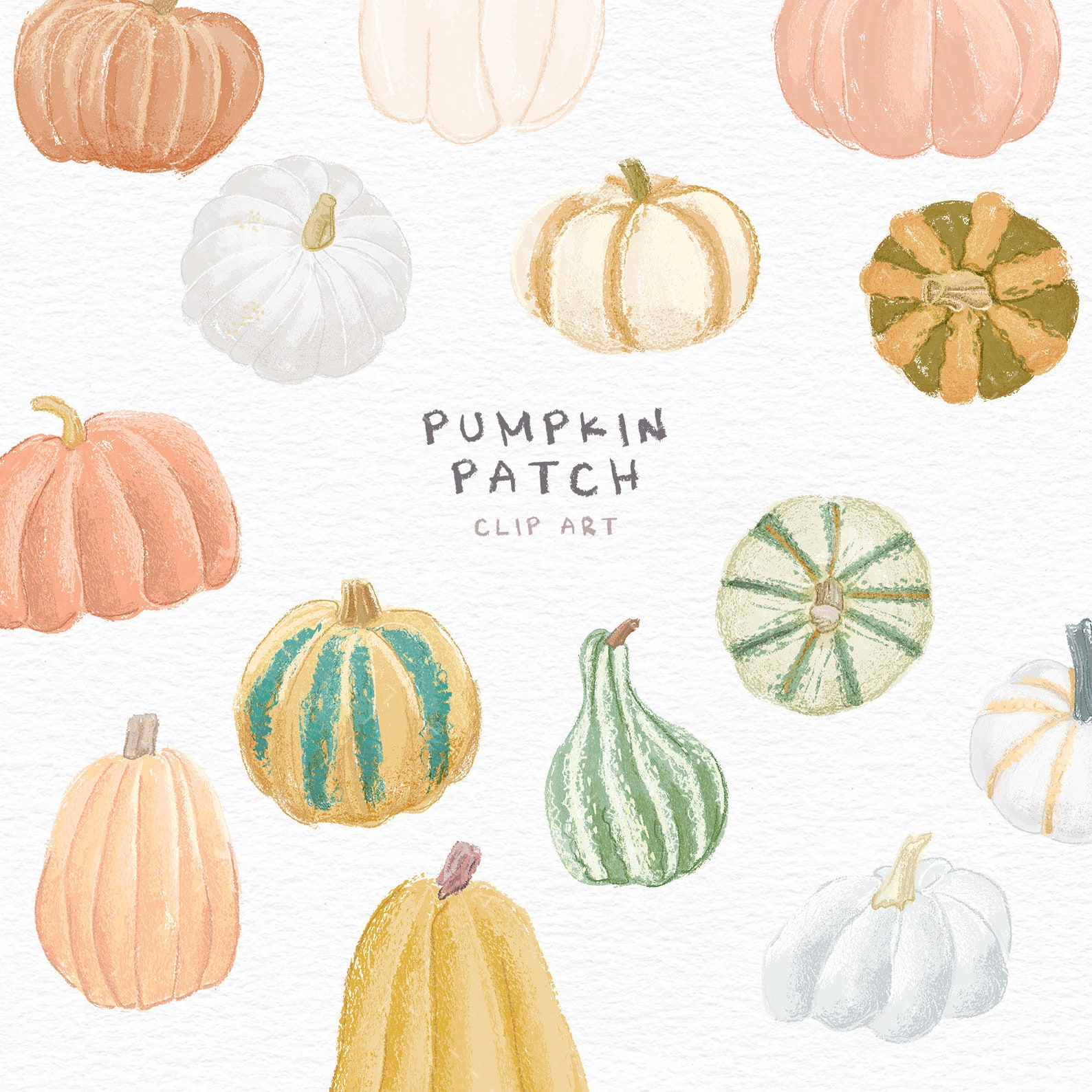 Pumpkin Patch Clip Art, Pumpkins, Art for the Pumpkin Patch, Pumpkin ...