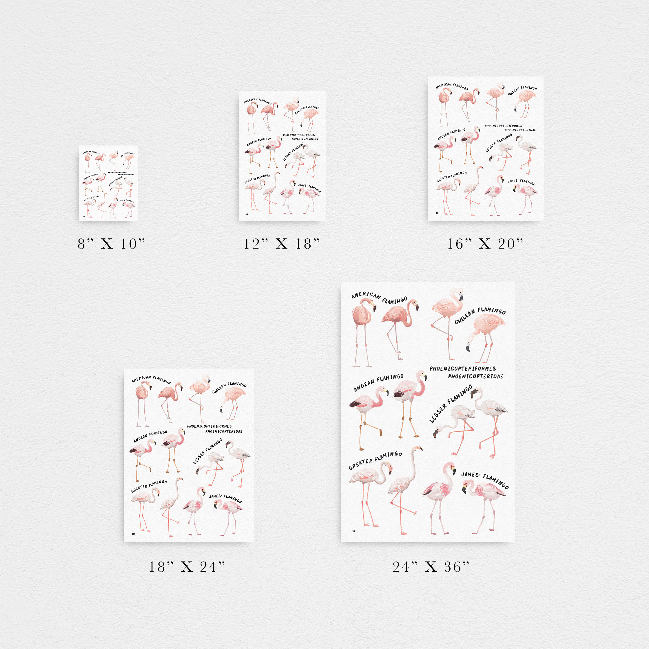 Flamingo Poster, Instant Download Artwork, Original Digital ...