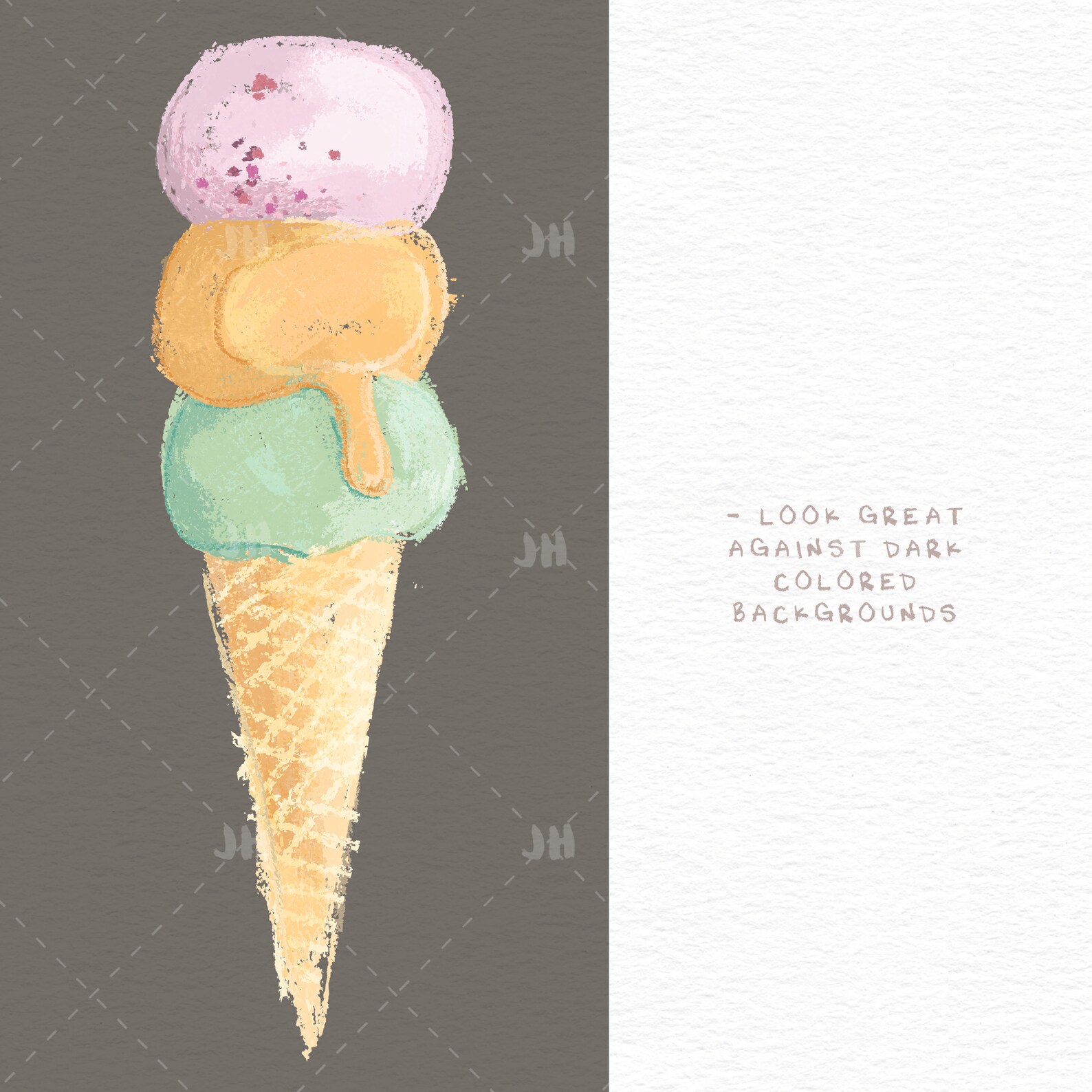Ice Cream Cones and Scoops Clip Art - Clip Art for Ice Cream Party ...