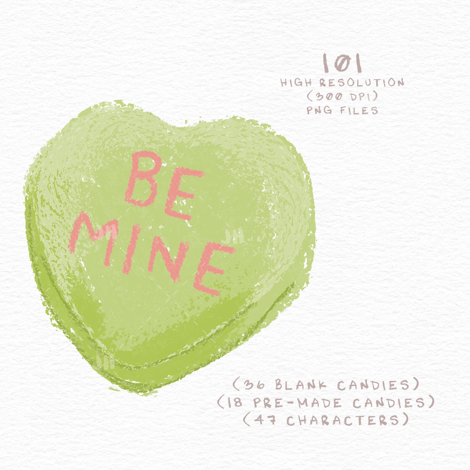 Make Your Own Conversation Sweet Heart Candy Clip Art - Instant ...