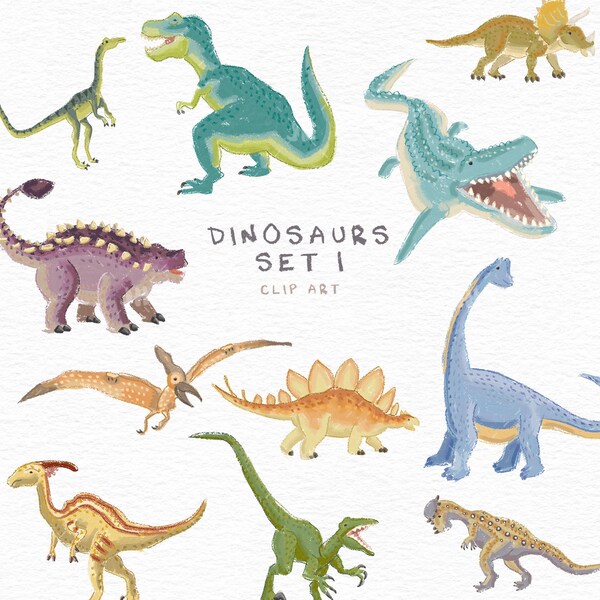Dinosaur Clip Art - Etsy