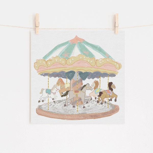 Carousel Art - Etsy