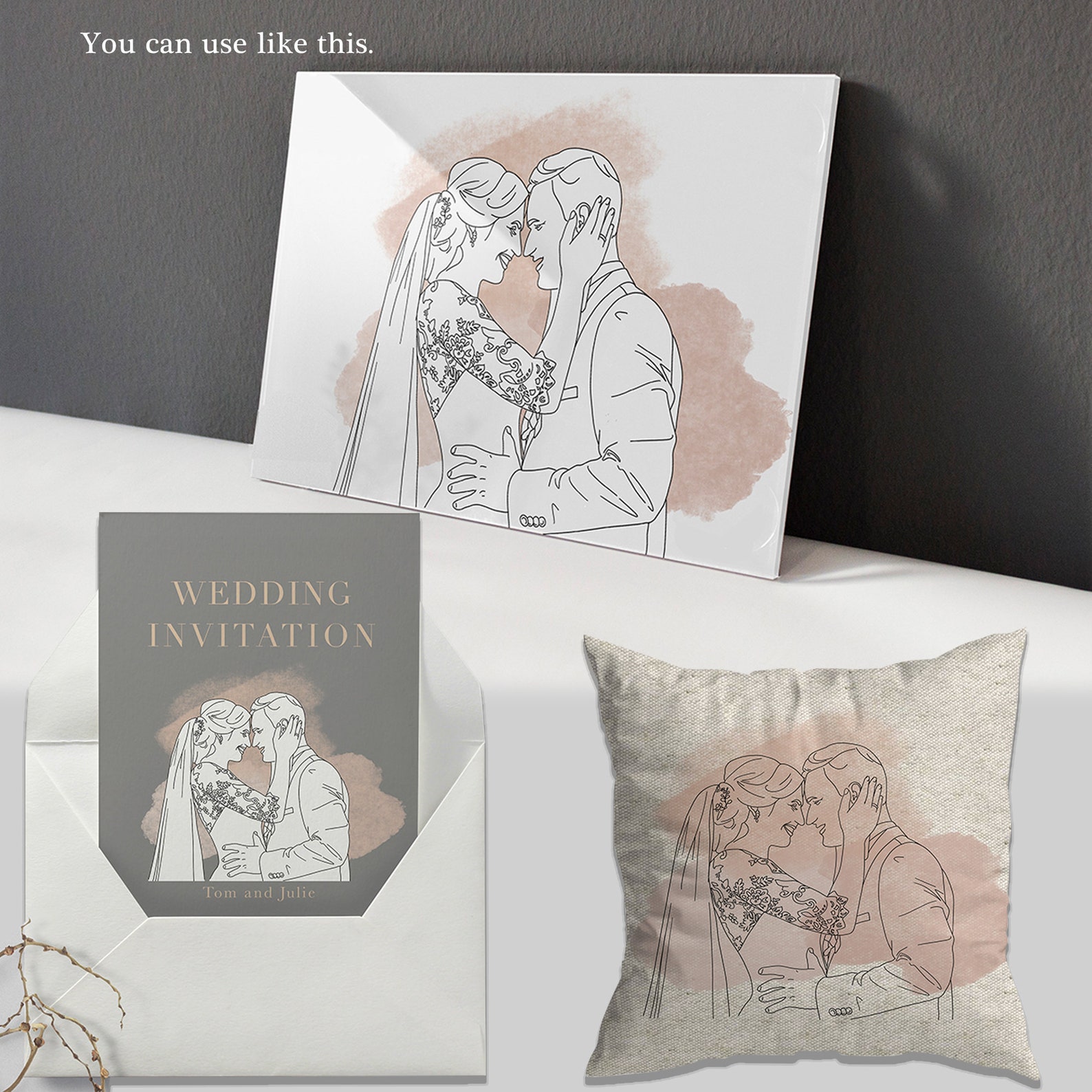 Custom Line Drawing, Custom Illustration, Line Art Drawing, Custom ...