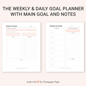 Life Goal Planner Bundle Printable PDF, Goal Setting Journal, Goal ...