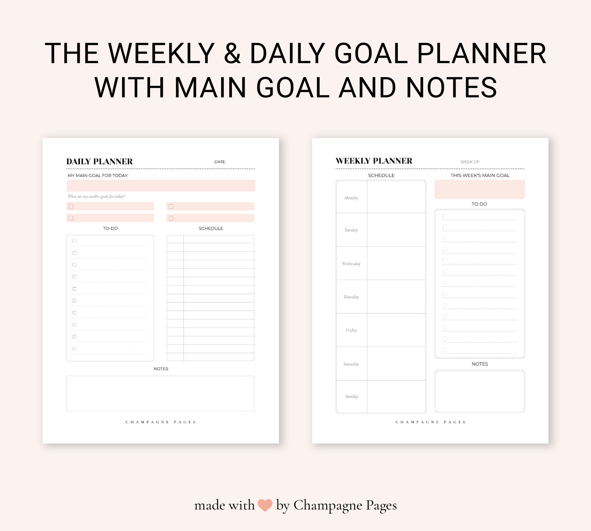 Life Goal Planner Bundle Printable PDF, Goal Setting Journal, Goal ...