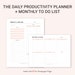 Productivity Planner Bundle Productivity Tracker Pomodoro - Etsy