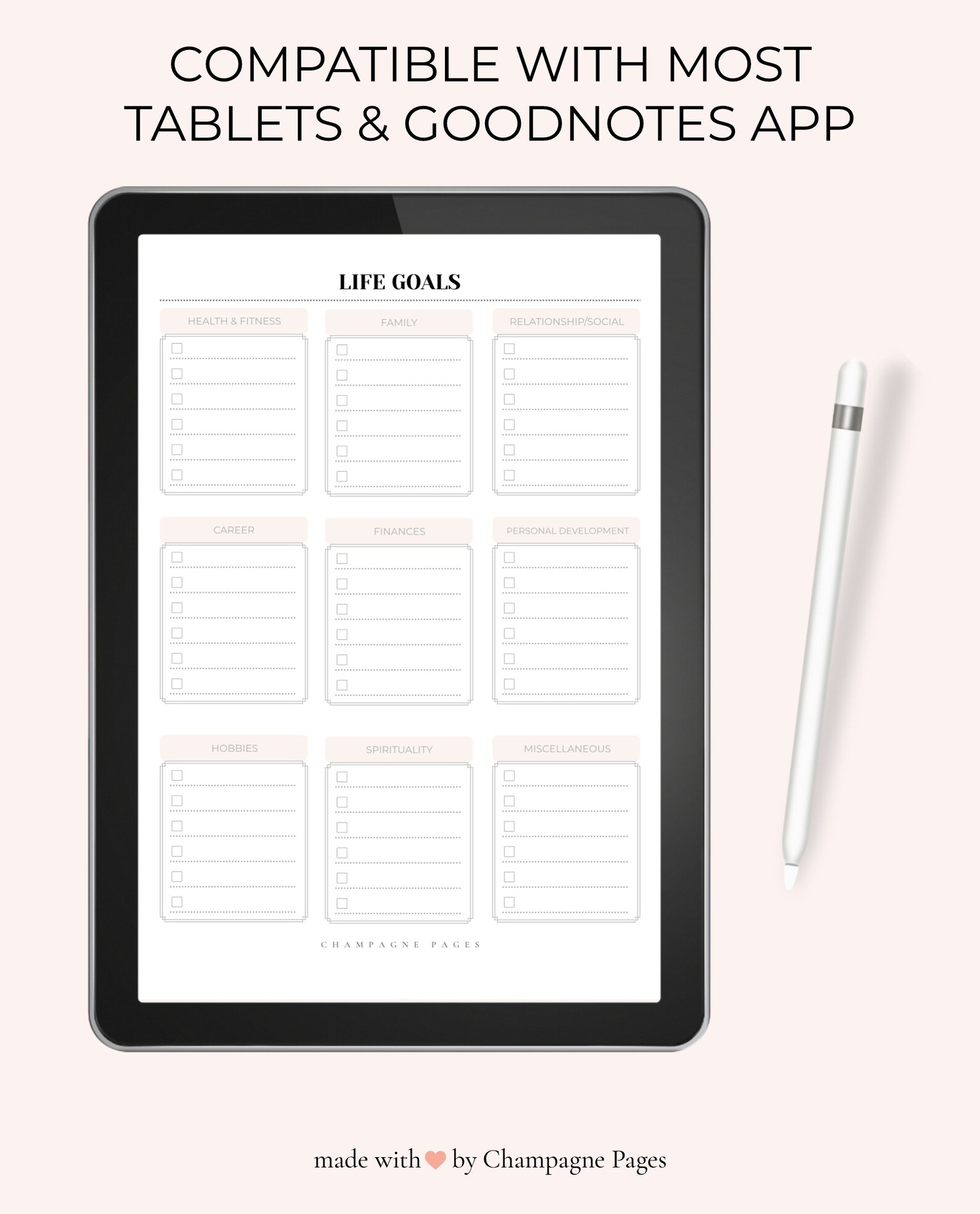 Life Goal Planner Bundle Printable PDF, Goal Setting Journal, Goal ...