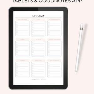Life Goal Planner Bundle Printable PDF, Goal Setting Journal, Goal ...
