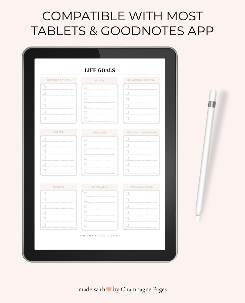 Life Goal Planner Bundle Printable PDF, Goal Setting Journal, Goal ...