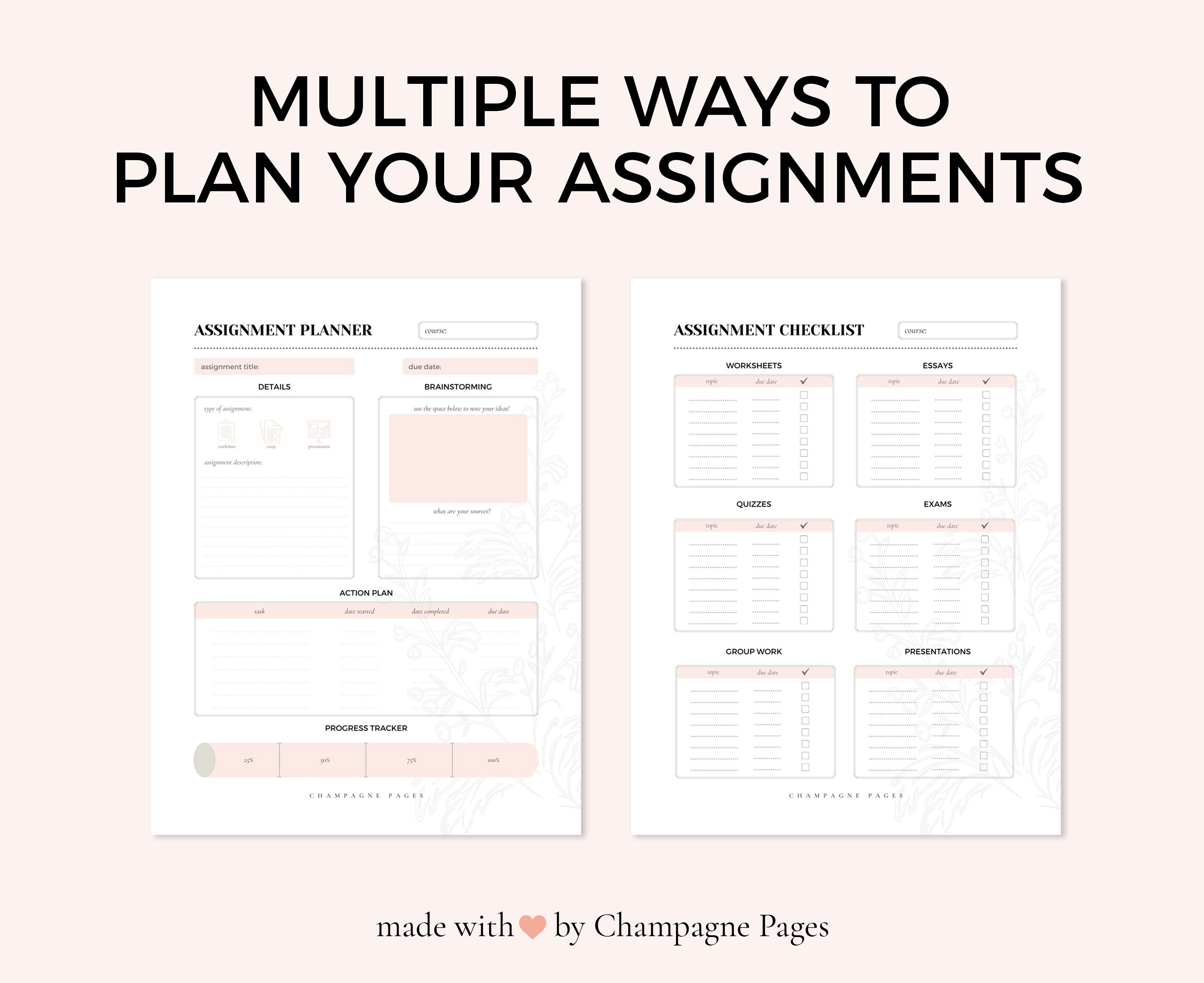 Student Digital Planner Study Planner Printable Goodnotes - Etsy