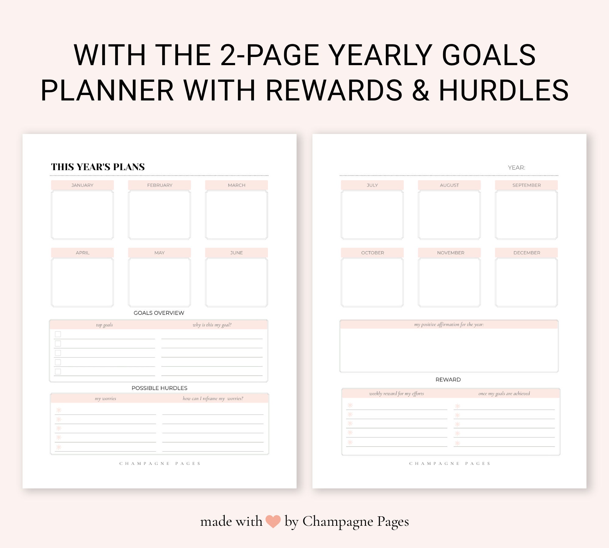 Life Goal Planner Bundle Printable PDF, Goal Setting Journal, Goal ...