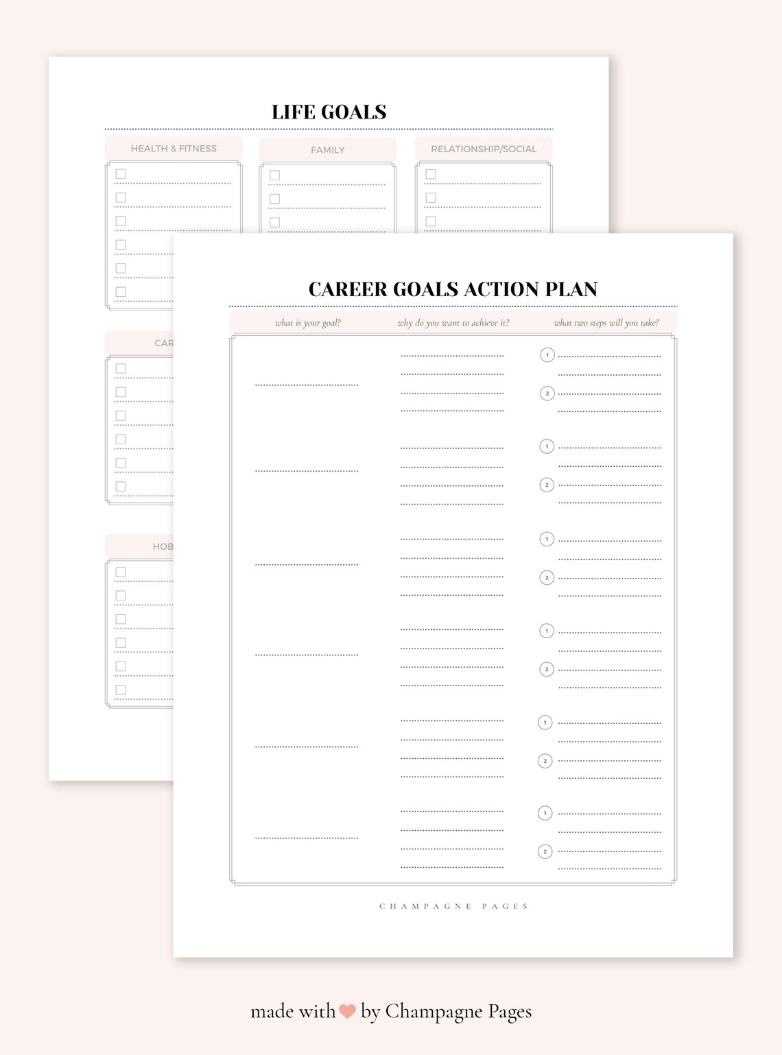 Life Goals Planner Bundle Life Goals Organizer Goodnotes - Etsy