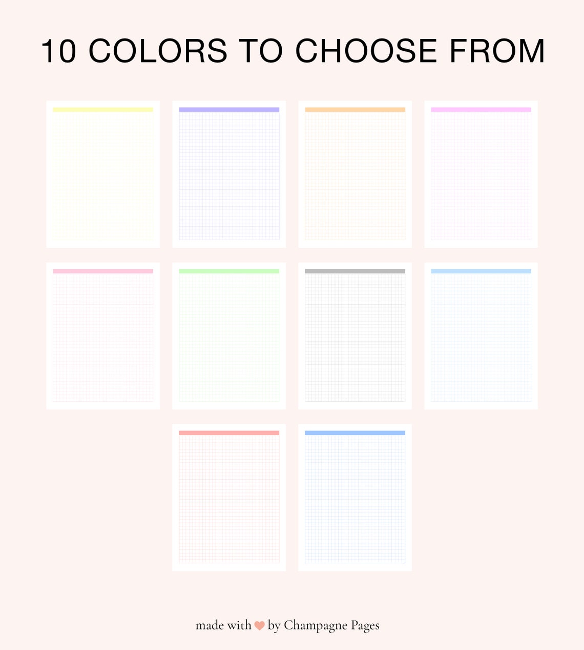 Printable Graphing Paper Templates (5x5) - 5 Squares per Inch Quad ...