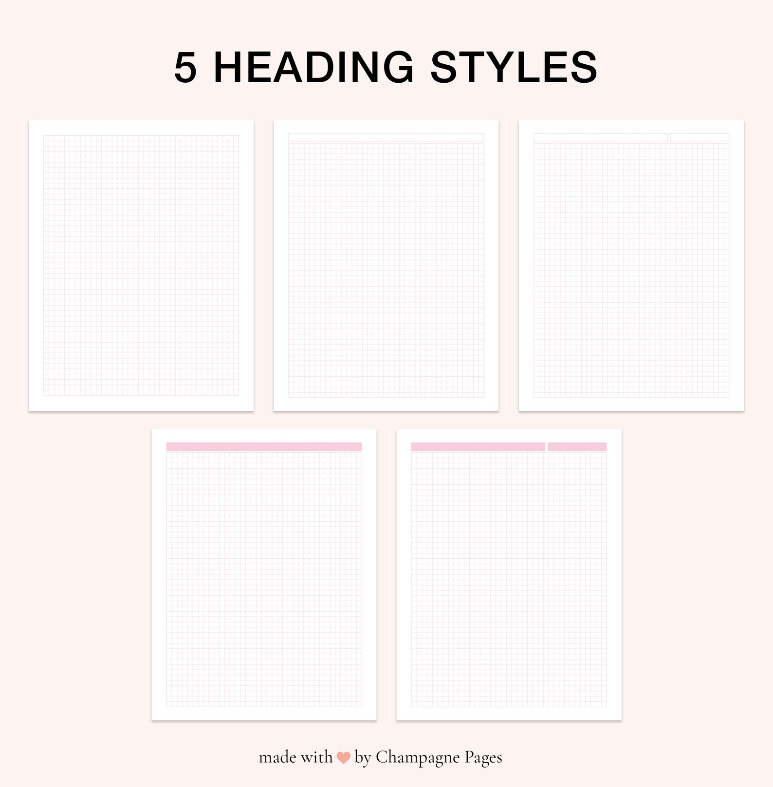Printable Graphing Paper Templates (4x4) - 4 Squares per Inch Quad ...