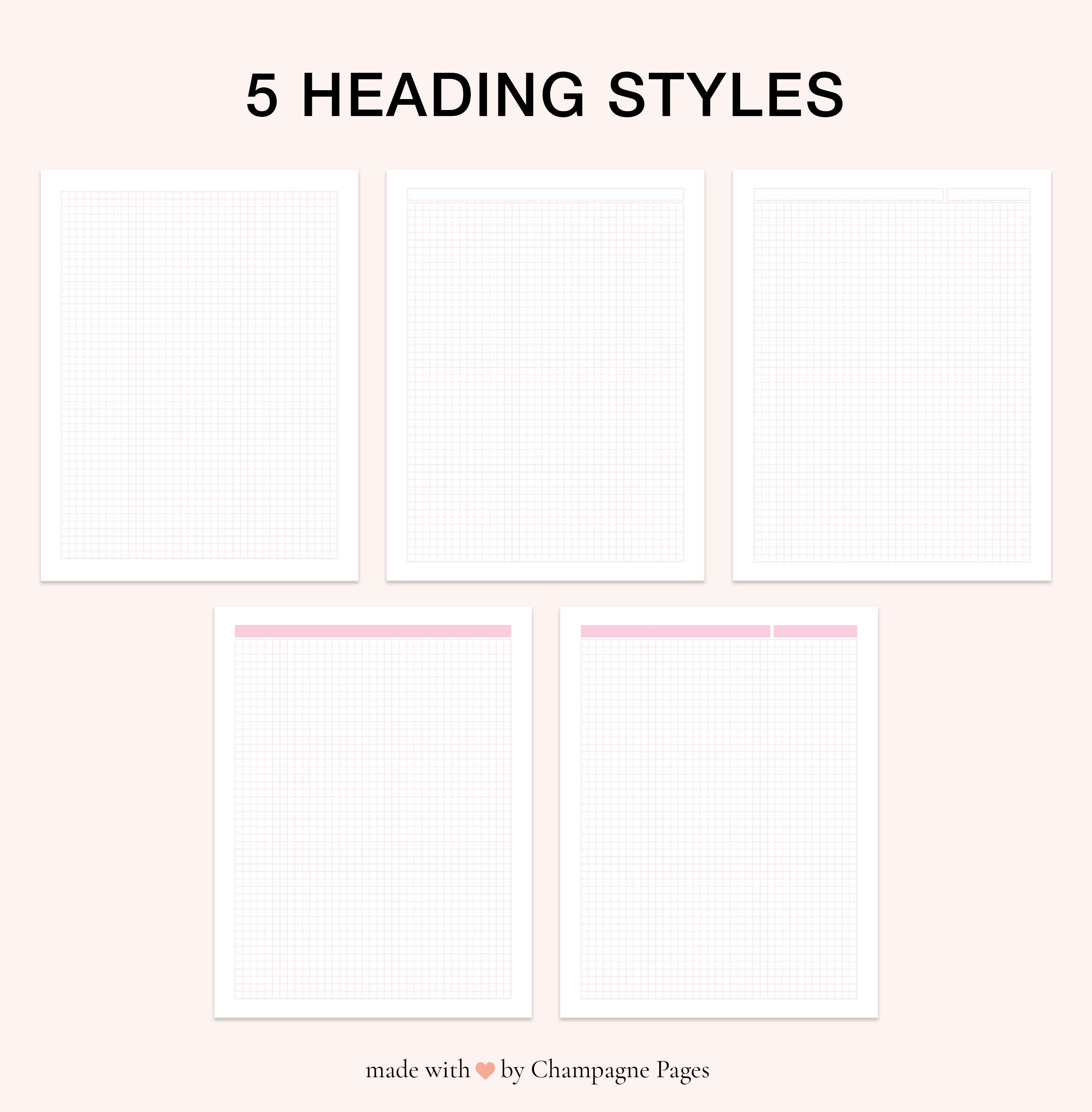 Printable Graphing Paper Templates (4x4) - 4 Squares per Inch Quad ...