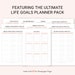 Life Goal Planner Bundle Printable PDF, Goal Setting Journal, Goal ...