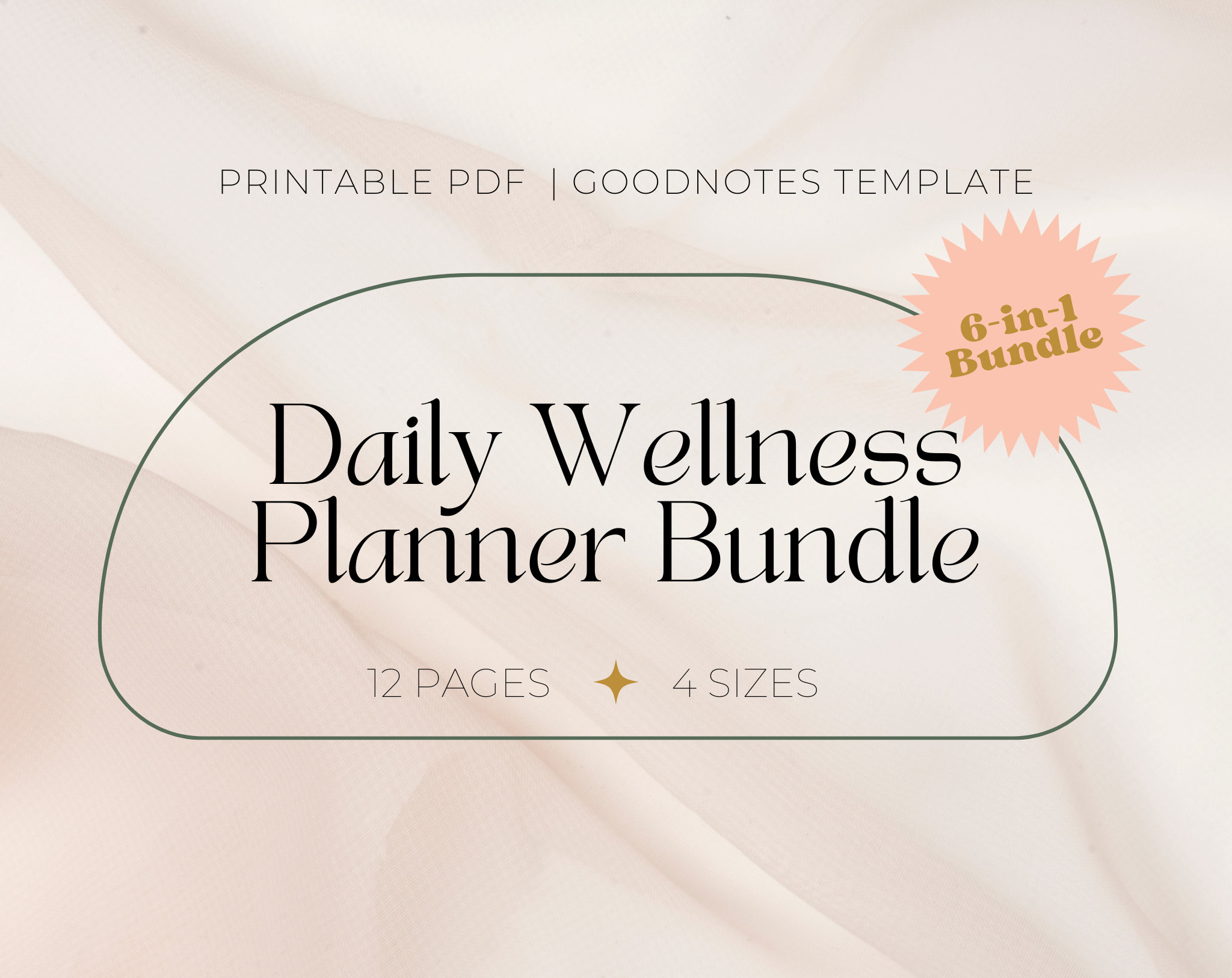 Printable Wellness Planner Bundle, Wellness Tracker, Self Care Planner ...