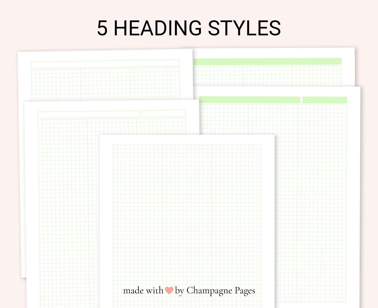 3 Column Graphing Paper Templates - 5x5, 4x4 Quad Ruled Grid Paper ...