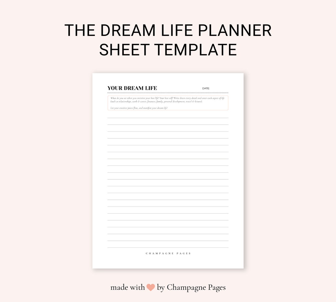 Life Goal Planner Bundle Printable PDF Goal Setting Journal - Etsy