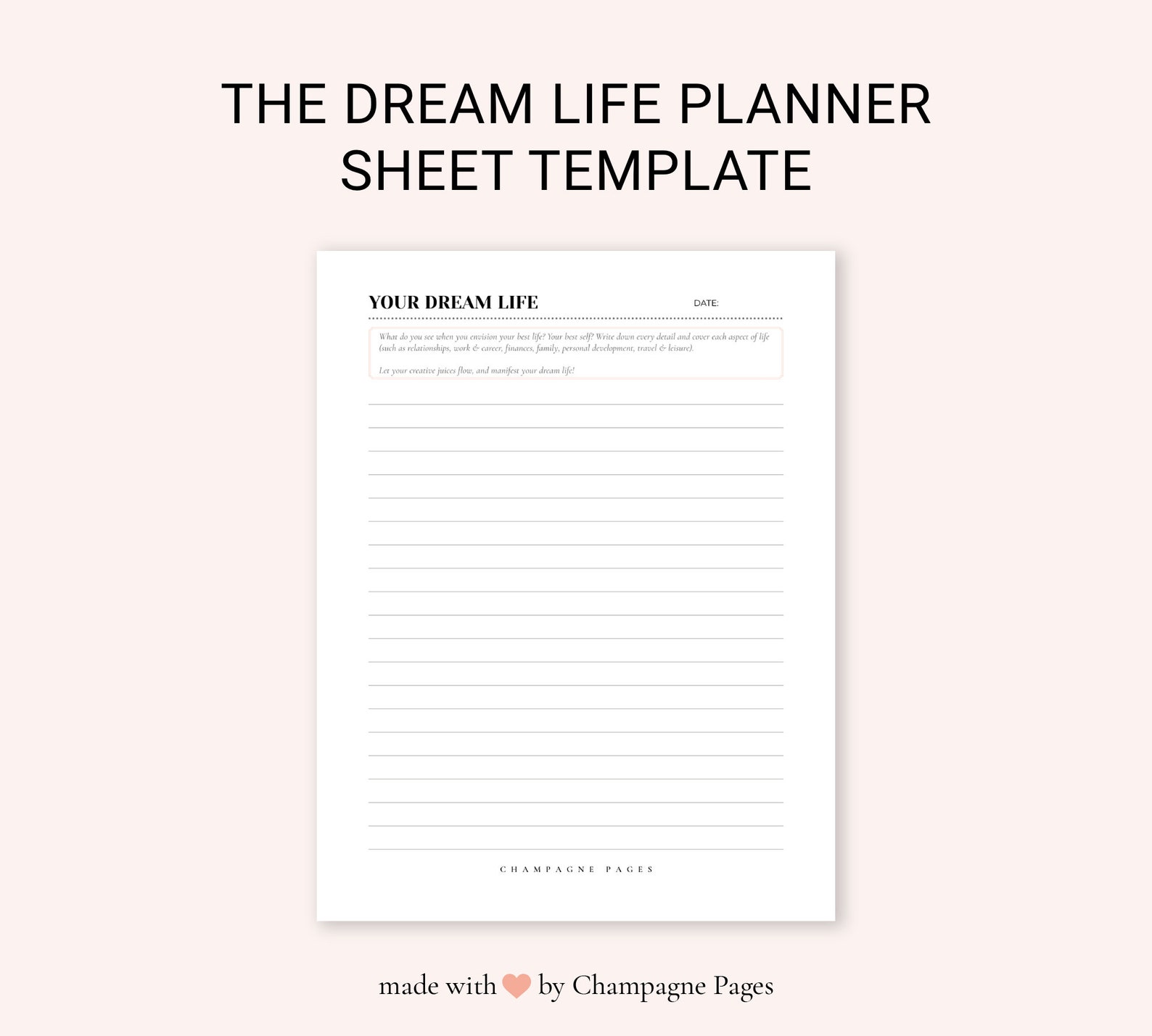 Life Goal Planner Bundle Printable PDF, Goal Setting Journal, Goal ...