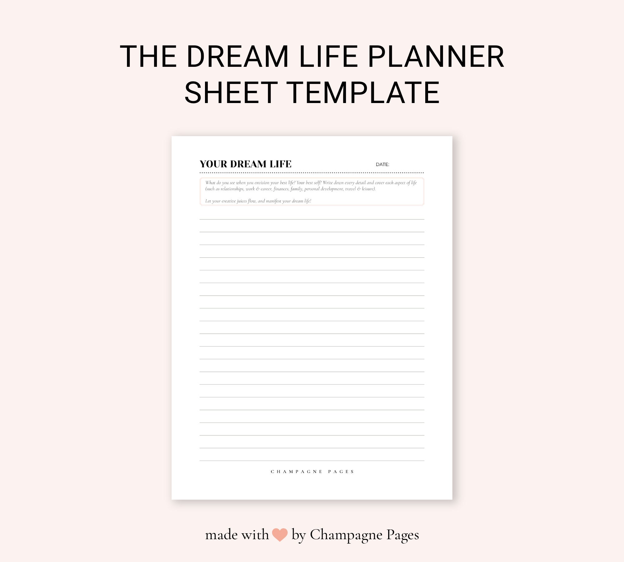 Life Goal Planner Bundle Printable PDF, Goal Setting Journal, Goal ...