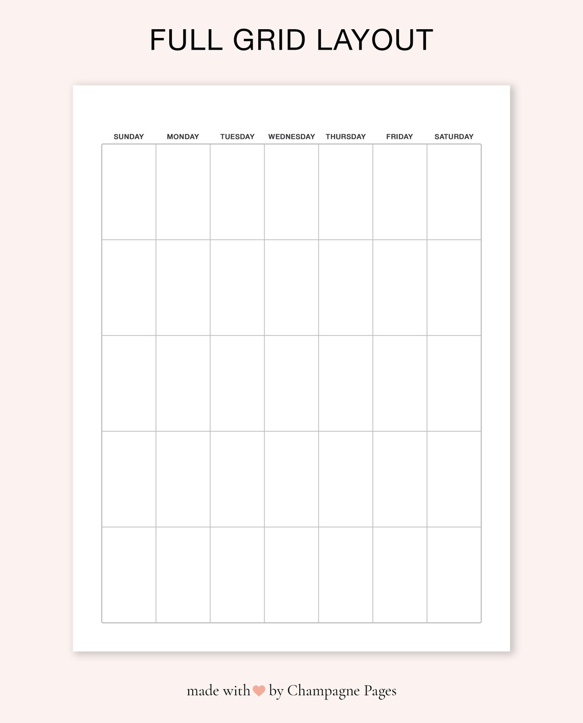 Minimalist Calendar Printable Bundle, Monthly Calendar PDF, Editable ...