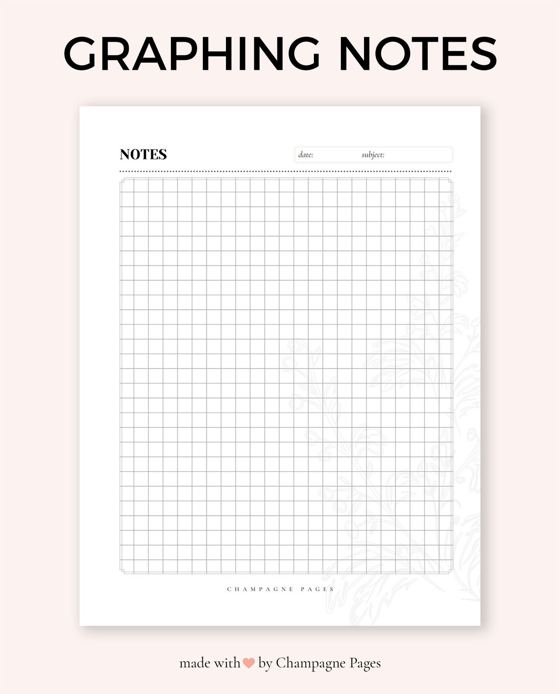 Printable Paper Templates Ruled Notes Graphing Sheets Dot - Etsy