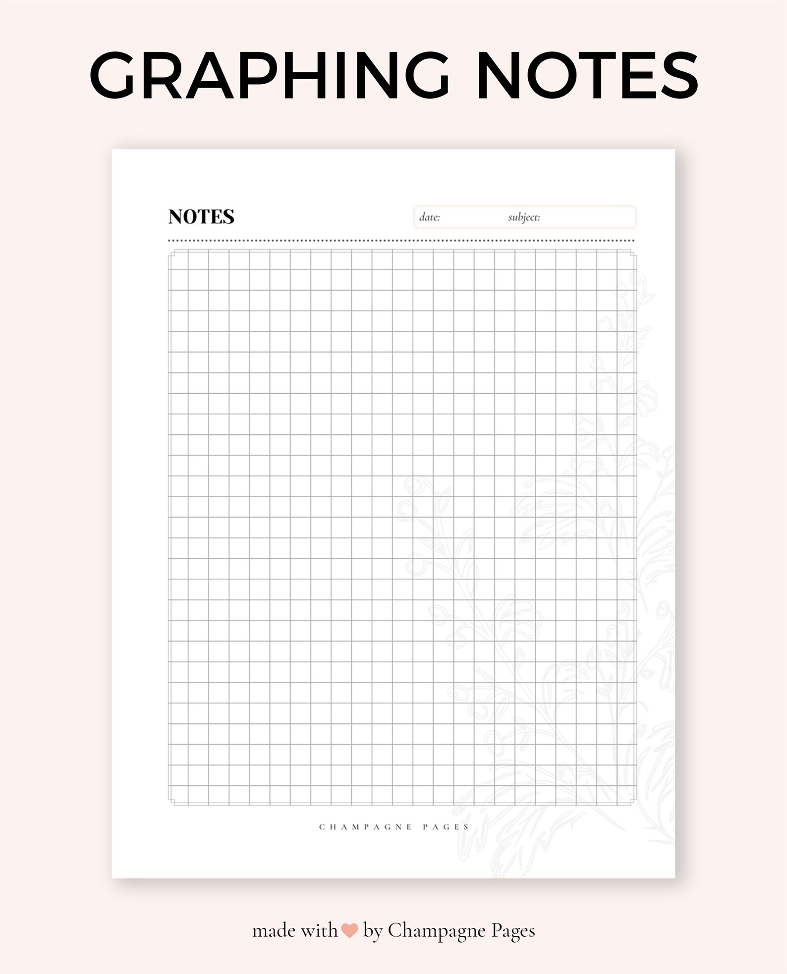 Printable Paper Templates Ruled Notes Graphing Sheets Dot - Etsy